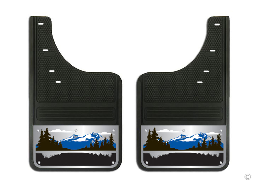 Universal Single Wheel Mud Flaps (R-MB-4020 NG) - Giant Gear USA